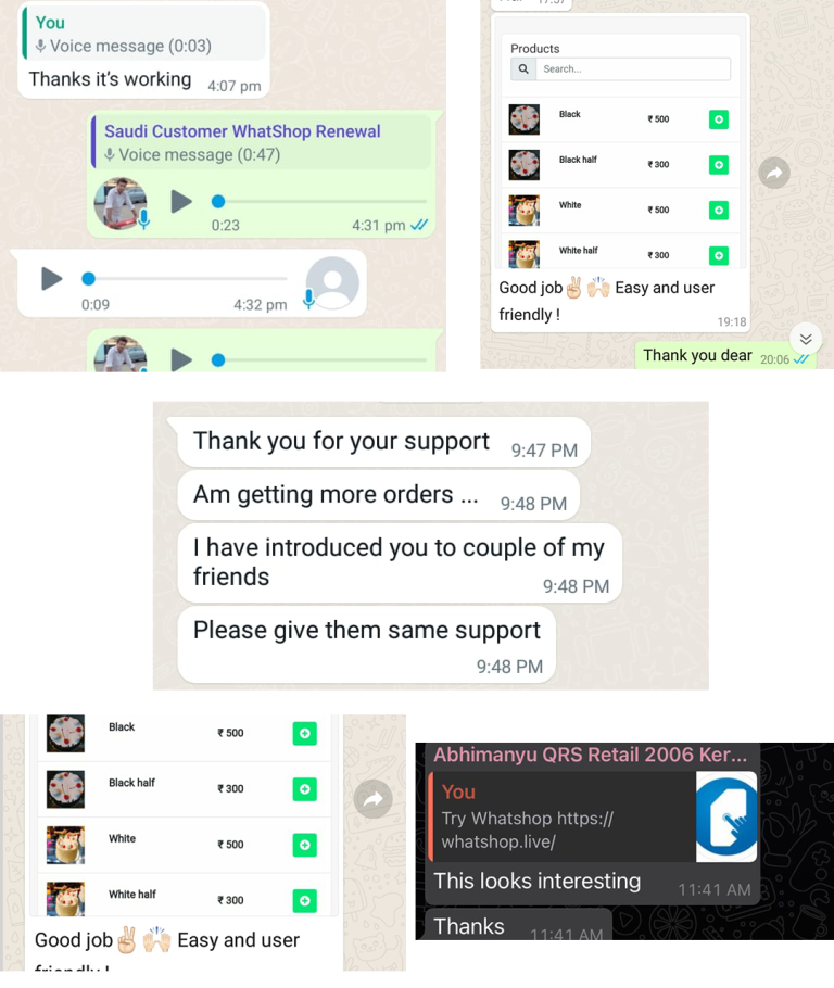 Whatsapp Ordering - Chatby - Whatsapp based Online shop builder
